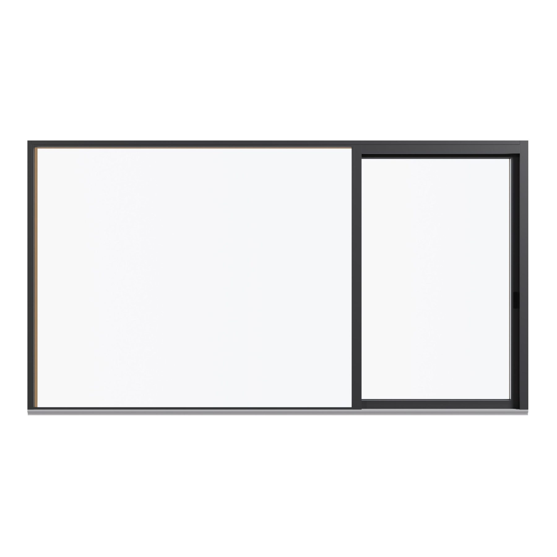 Endurance Modern Air 2 Panel Asymmetric Sliding Door | Ecovia